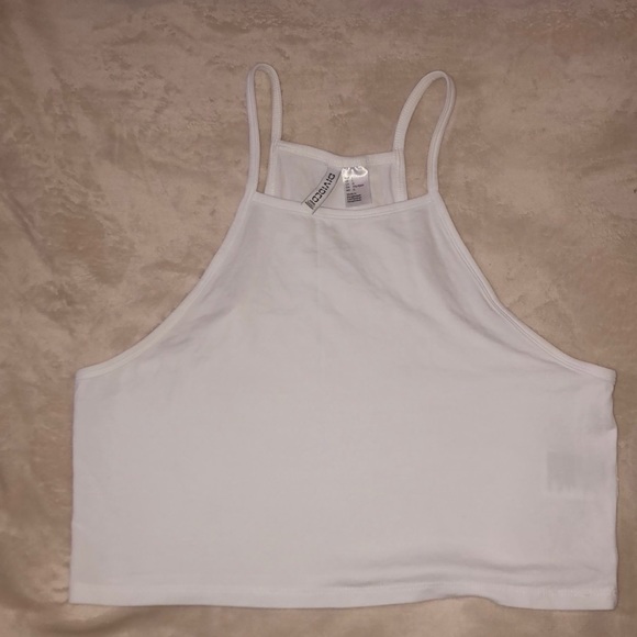 H&M | Tops | Hm White Crop Top | Poshmark